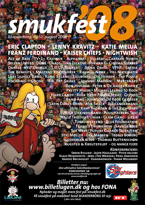 Smukfest plakater gennem tiden