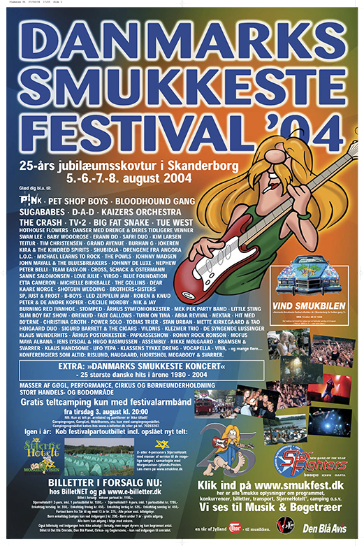 Smukfest plakater gennem tiden