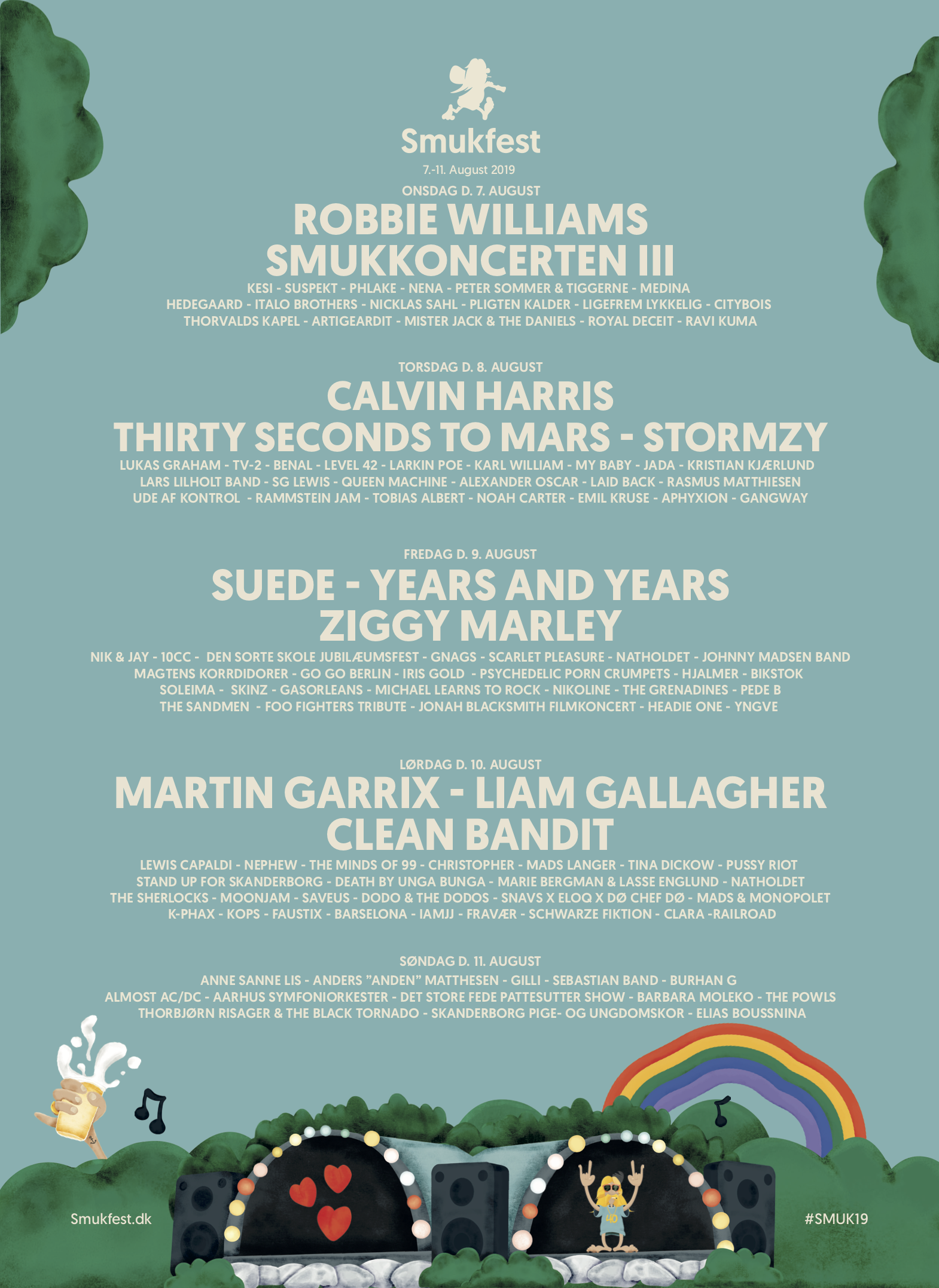 Smukfest plakater gennem tiden