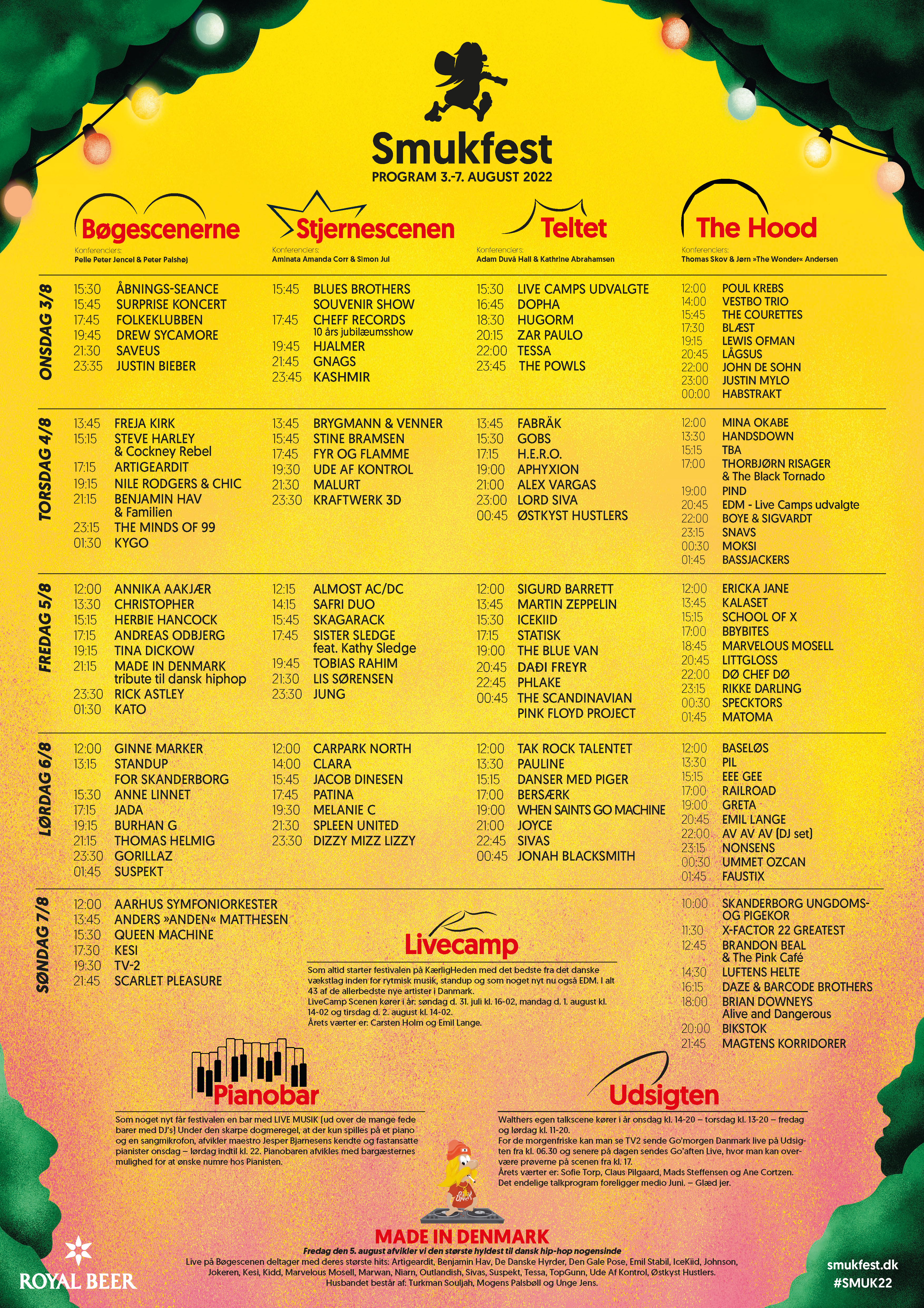 Smukfest plakater gennem tiden